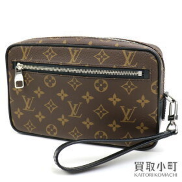 Louis Vuitton | Bags | Louis Vuitton Pochette Kasai Macassar Wristlet Bag Clutch Pouch Black Lv ...